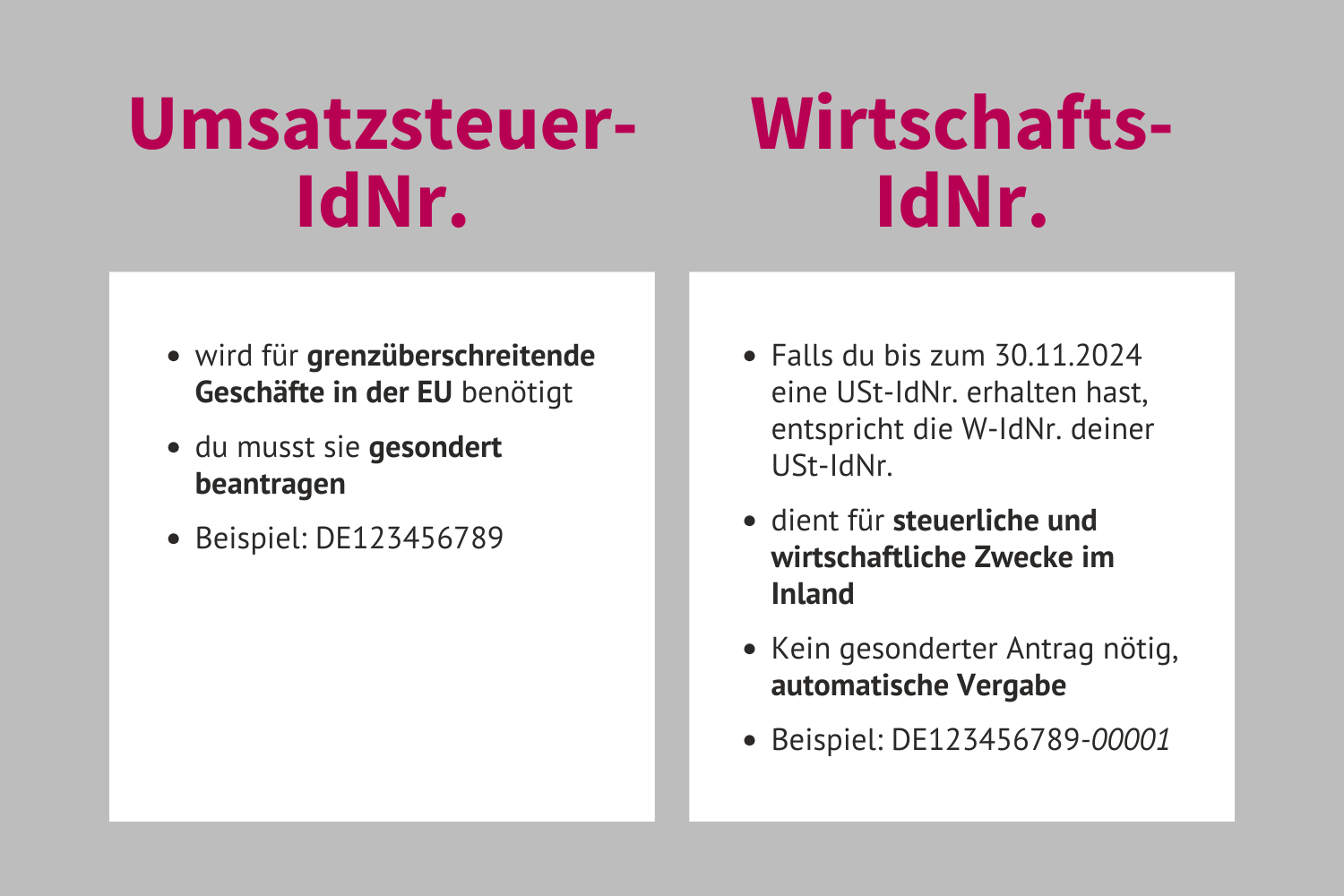 Wirtschaftsidentifikationsnummer: Was du wissen musst